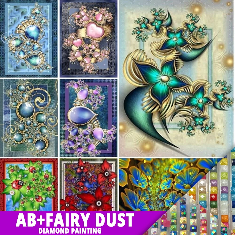Fairy-Dust-AB-5D-DIY-Full-Square-Drill-Diamond-Painting-Fractal-Jewels ...