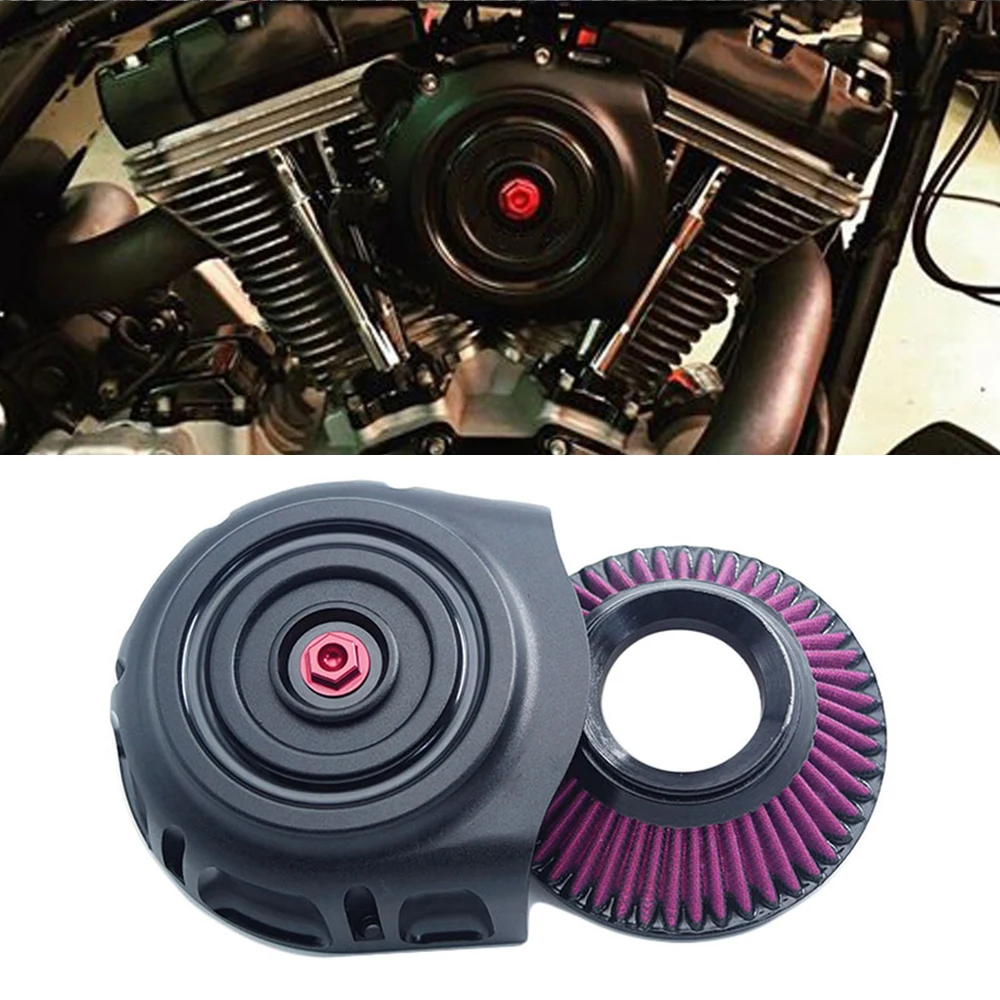 Motorcycle-Vintage-Air-Cleaner-Filter-Intake-w-Spike-Filter-Fits-For ...