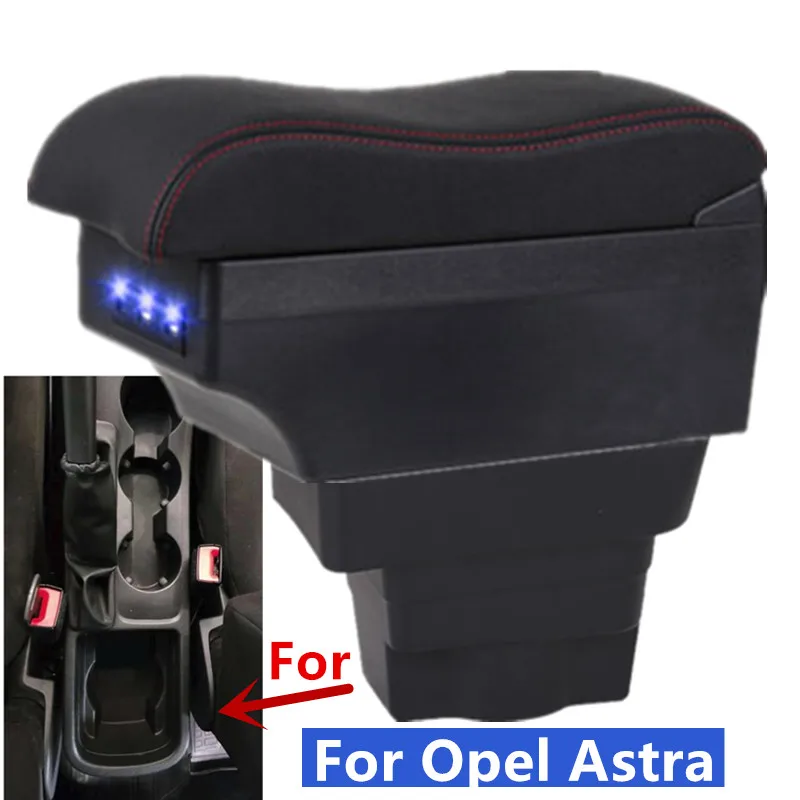 For Opel Astra Armrest Box For Opel Astra J Car Armrest Center Storage ...