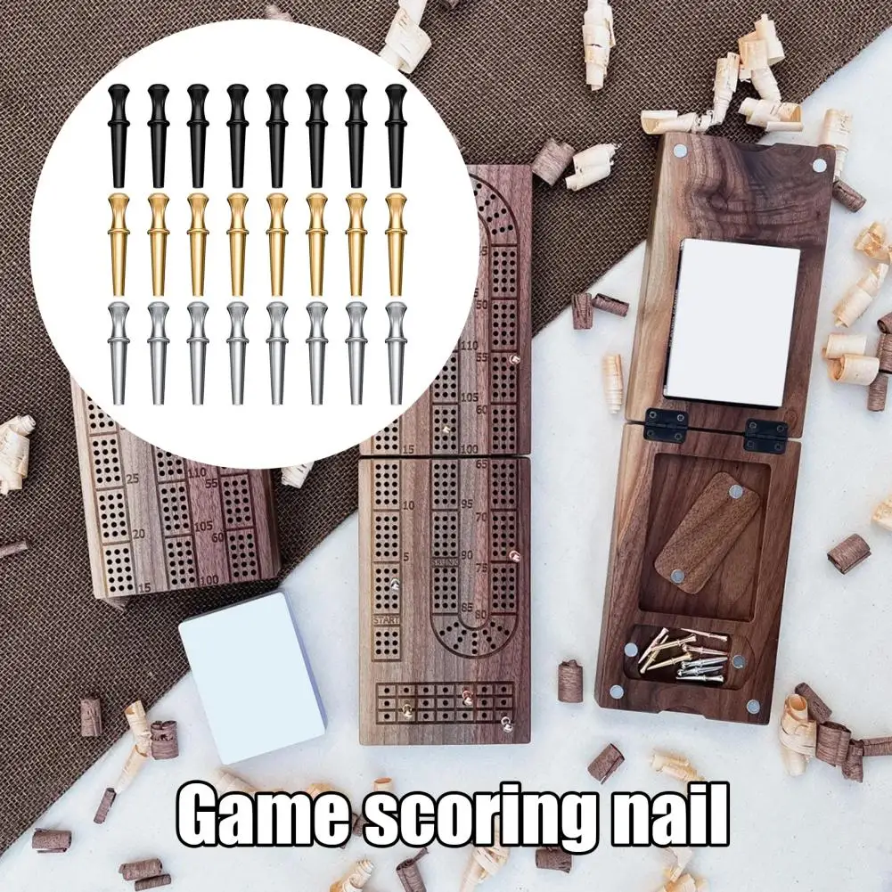【Prime deal】 24Pcs/Set Metal Cribbage Board Peg Fit 1/8 Inch Holes 3 ...