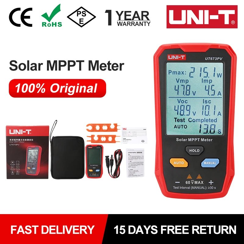 UNI-T-Solar-MPPT-Meter-UT673PV-5-800W-Solar-Panel-Max-Power-Tester-Peak ...