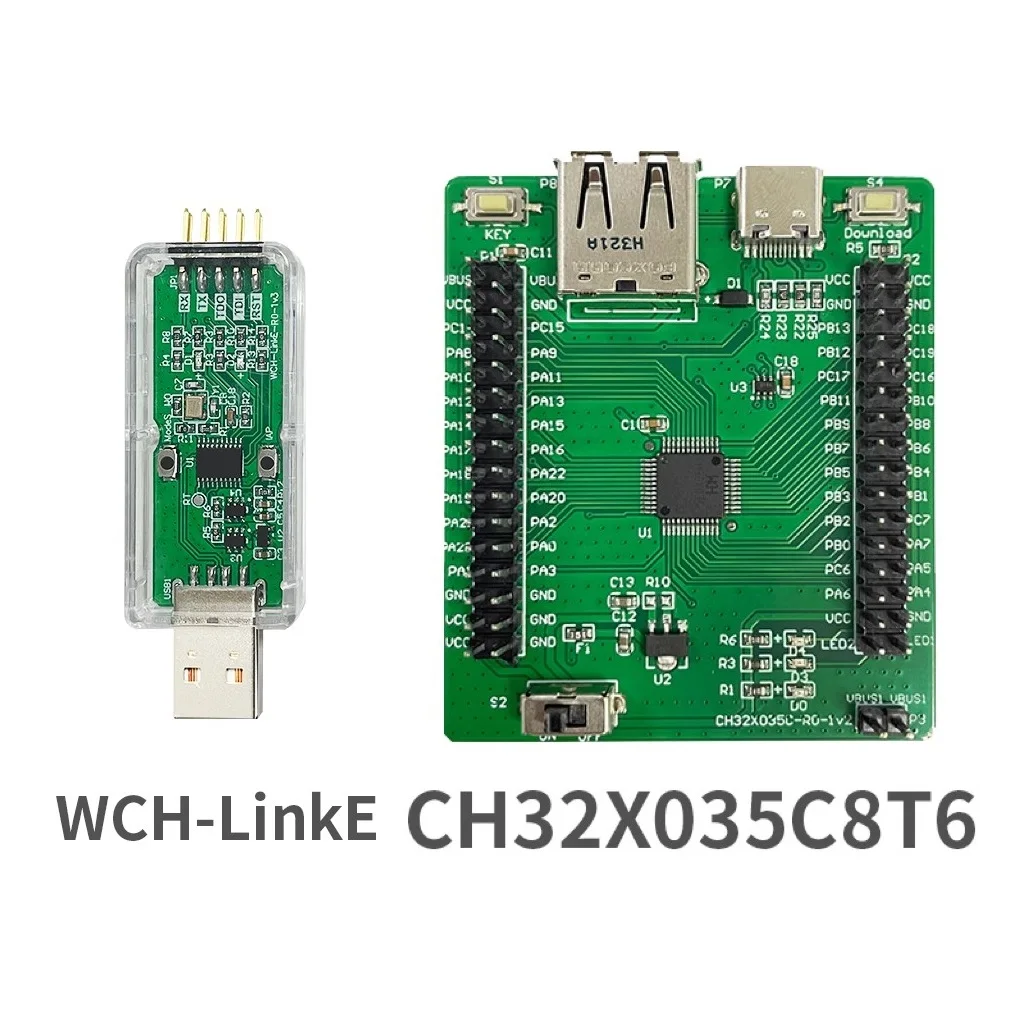 CH32X035-Development-Board-CH32X035-Series-USB-PD-PHY-RISC-V4C-MCU ...