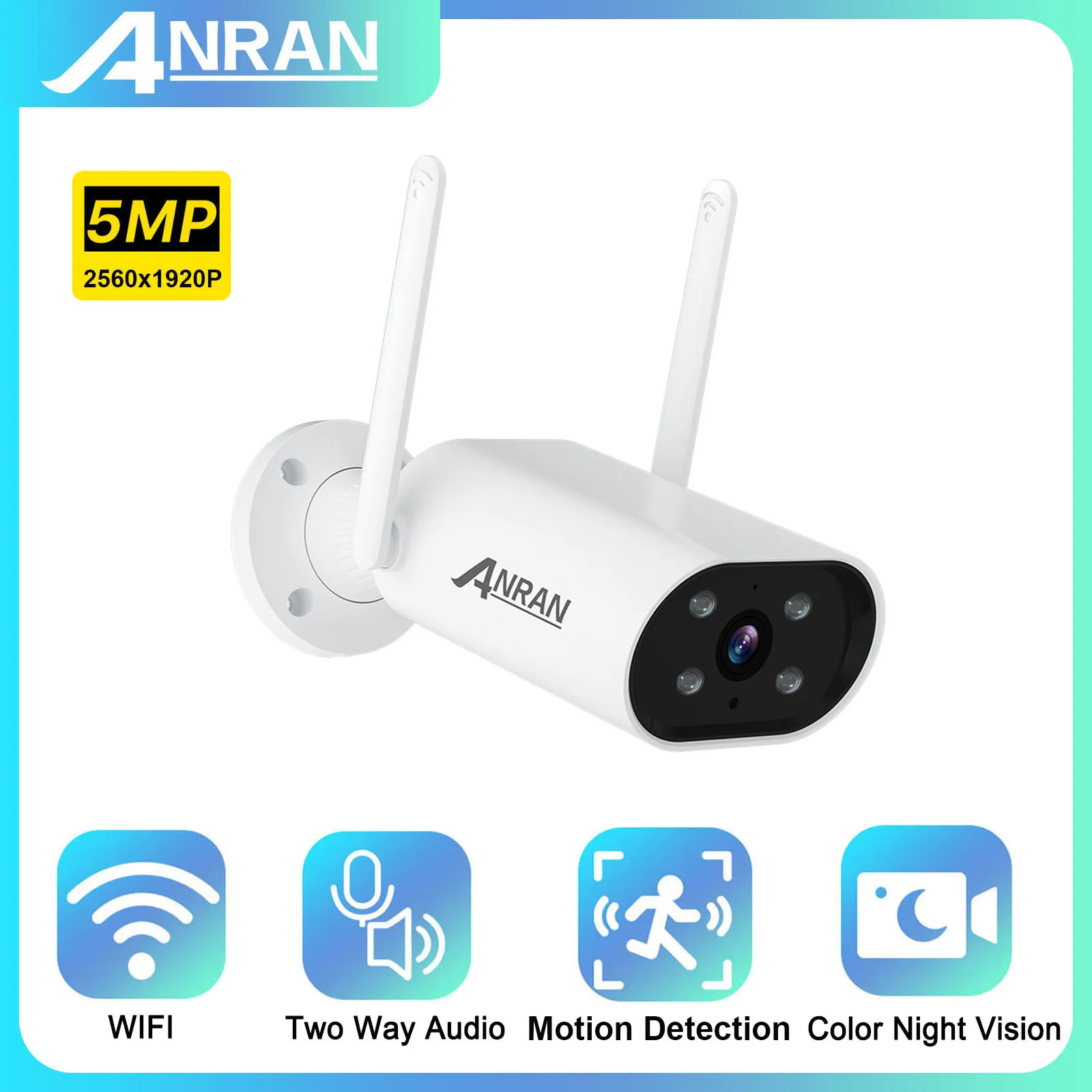 ANRAN-5MP-kamera-WiFi-ochrona-bezpiecze-stwo-zewn-trzne-3-5-megapikseli ...
