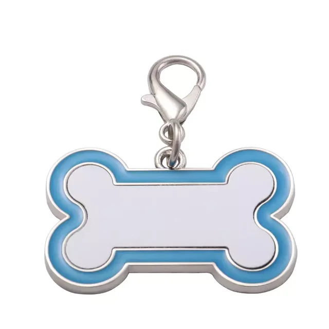 Sublimation Blank Pet Tags Anti-lost Tags Keychain Cute Cat Dog Tag ...