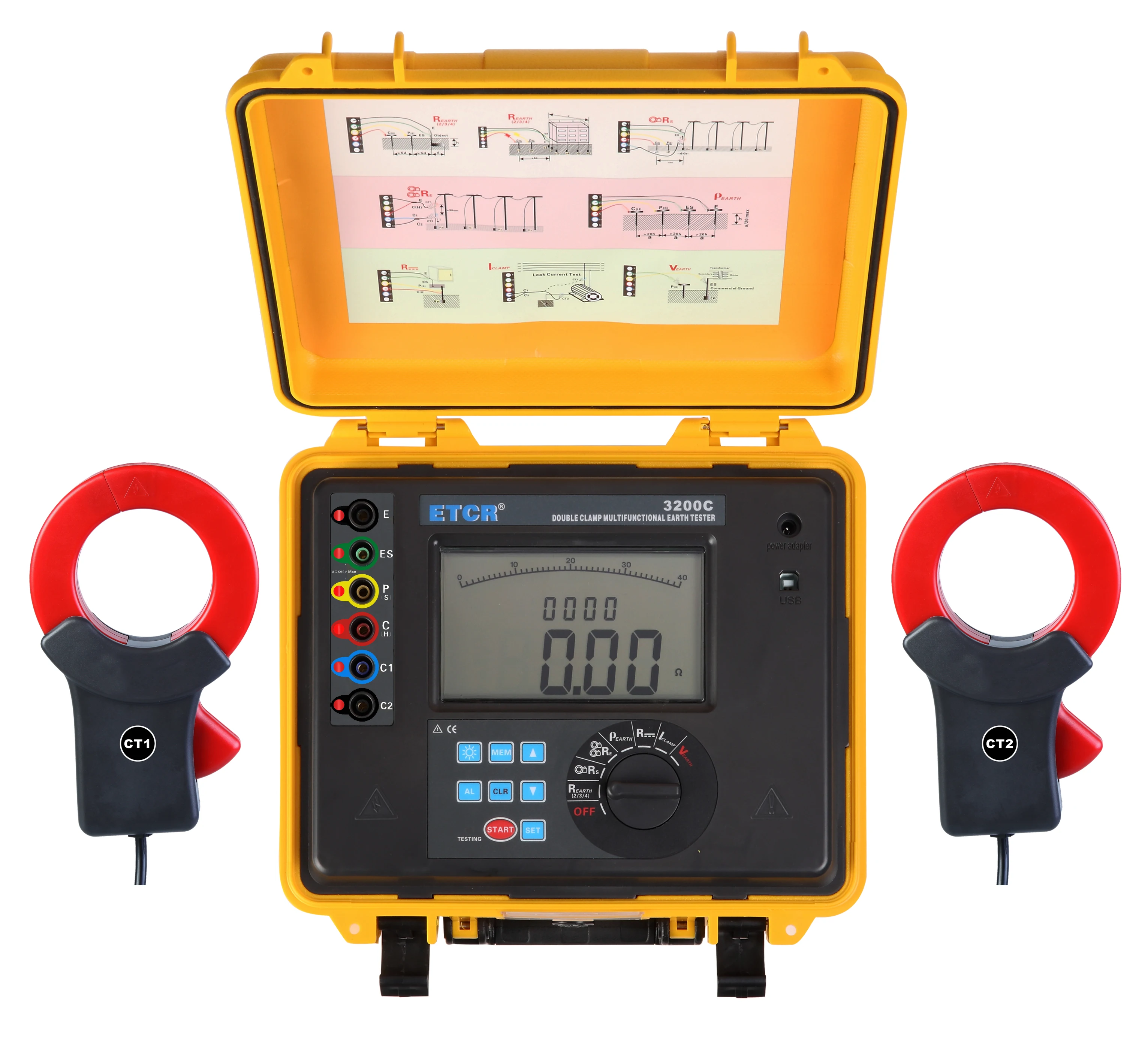 New-Product-ETCR3200C-Multifunction-Double-Clamp-Ground-Resistance ...