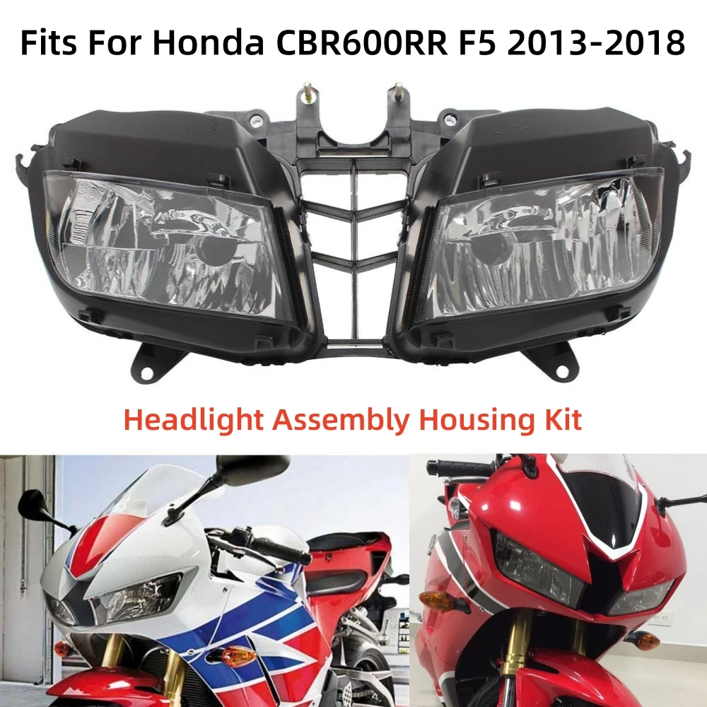 Motorcycle-Headlight-Headlamp-Shell-Headlight-Assembly-Housing-Kit-For ...