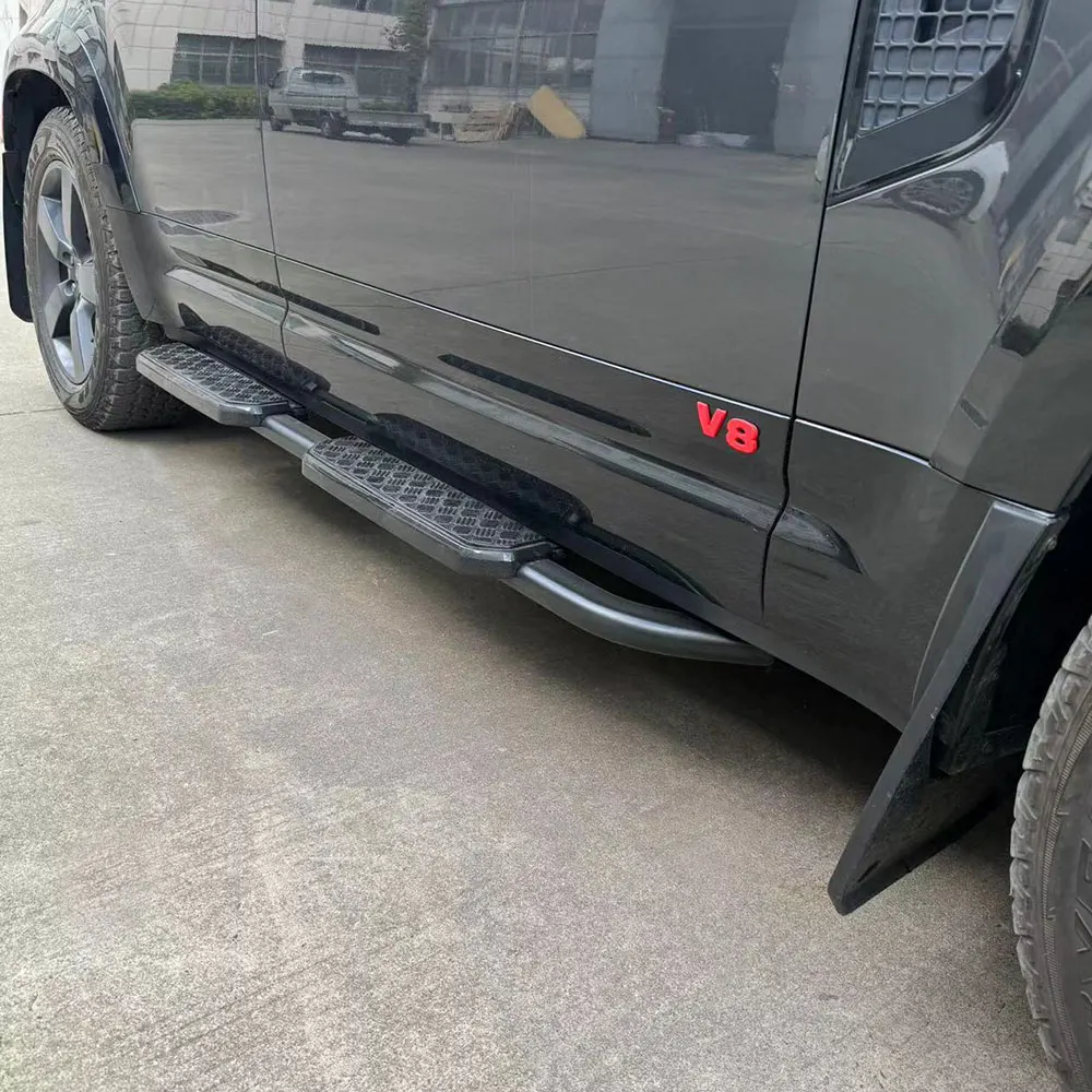 Glossy black Running Boards Side Step Bar Pedals for Land Rover ...