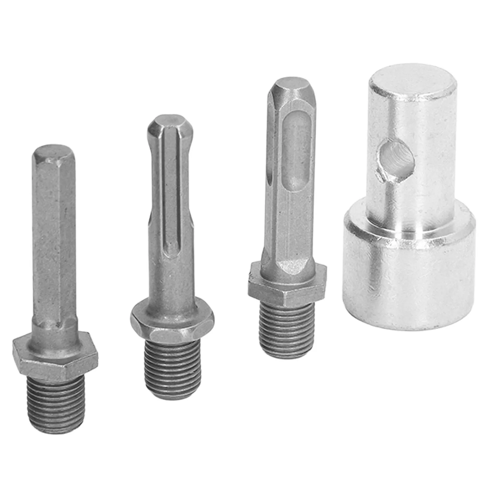 Auger Adapter 1 to 3 Drill Adapter Carbon Steel Round Chuck 2 Pits 2 ...