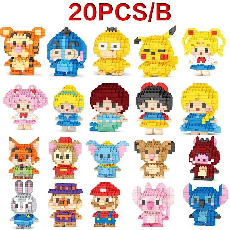 Mini Stitch Super Mario Bros Figuras Disney Stitch Building Blacks ...