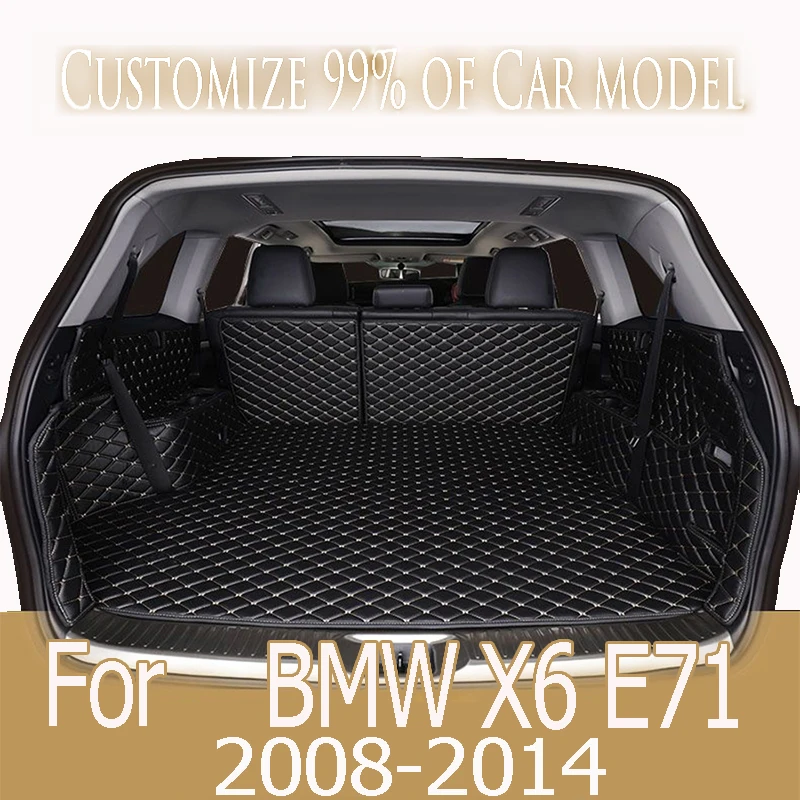 Leather Car Trunk Mat For BMW X6 E71 2008-2014 Trunk Boot Mat X6 Liner ...
