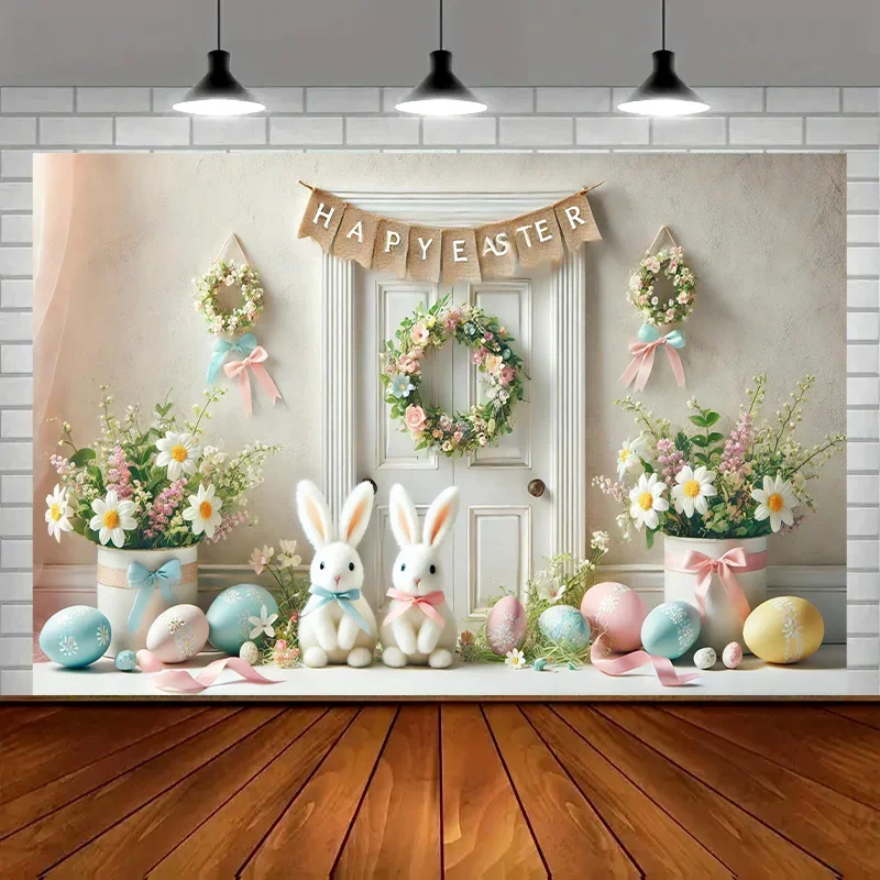 Easter Celebration Scene background multi-purpose party banner suitable ...
