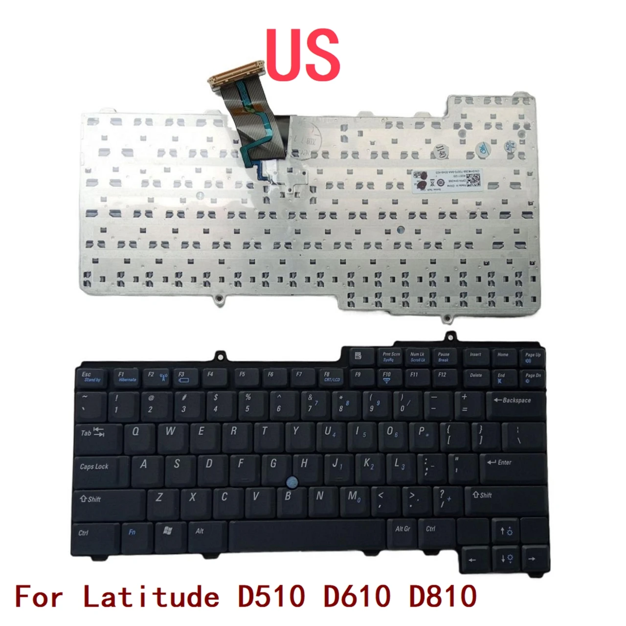 New US Laptop Keyboard For Dell Latitude D510 D610 D810 Notebook PC ...