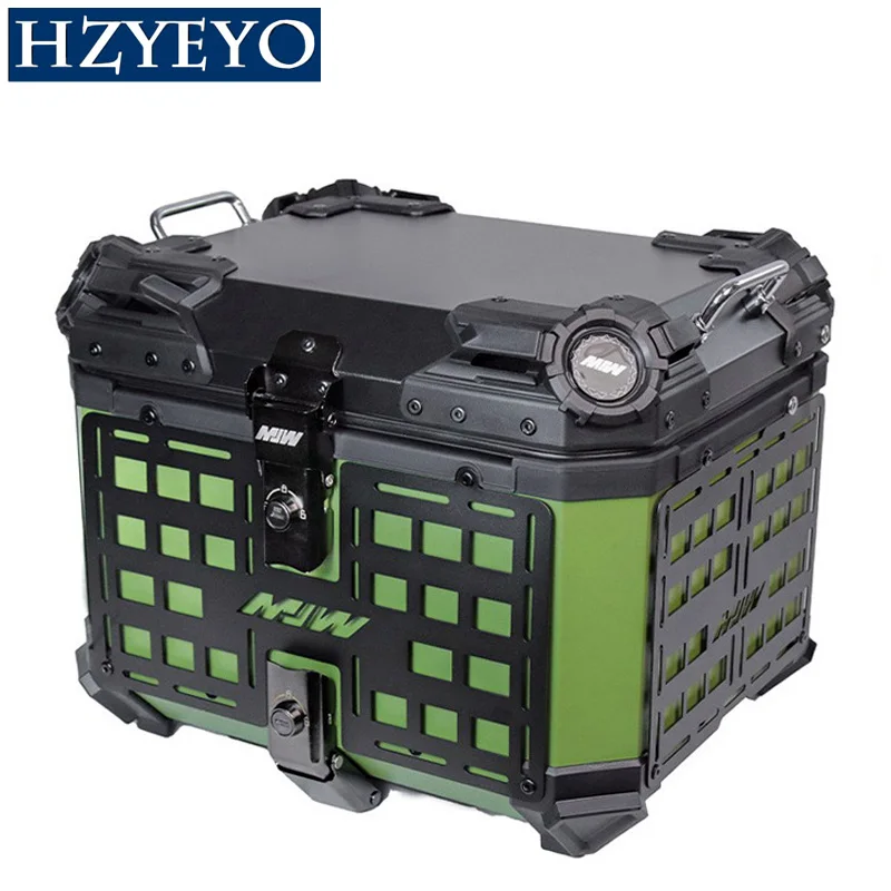 Army-Green-Motorcycle-Trunk-Top-Rear-Motorcycle-Suitcase-Tour-Luggage ...