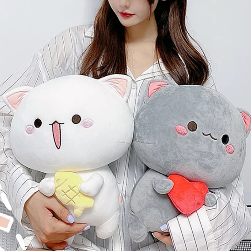 Kawaii-Mitao-Cat-Plush-Toys-Lying-Cats-Couple-Plush-Doll-Soft-Stuffed ...
