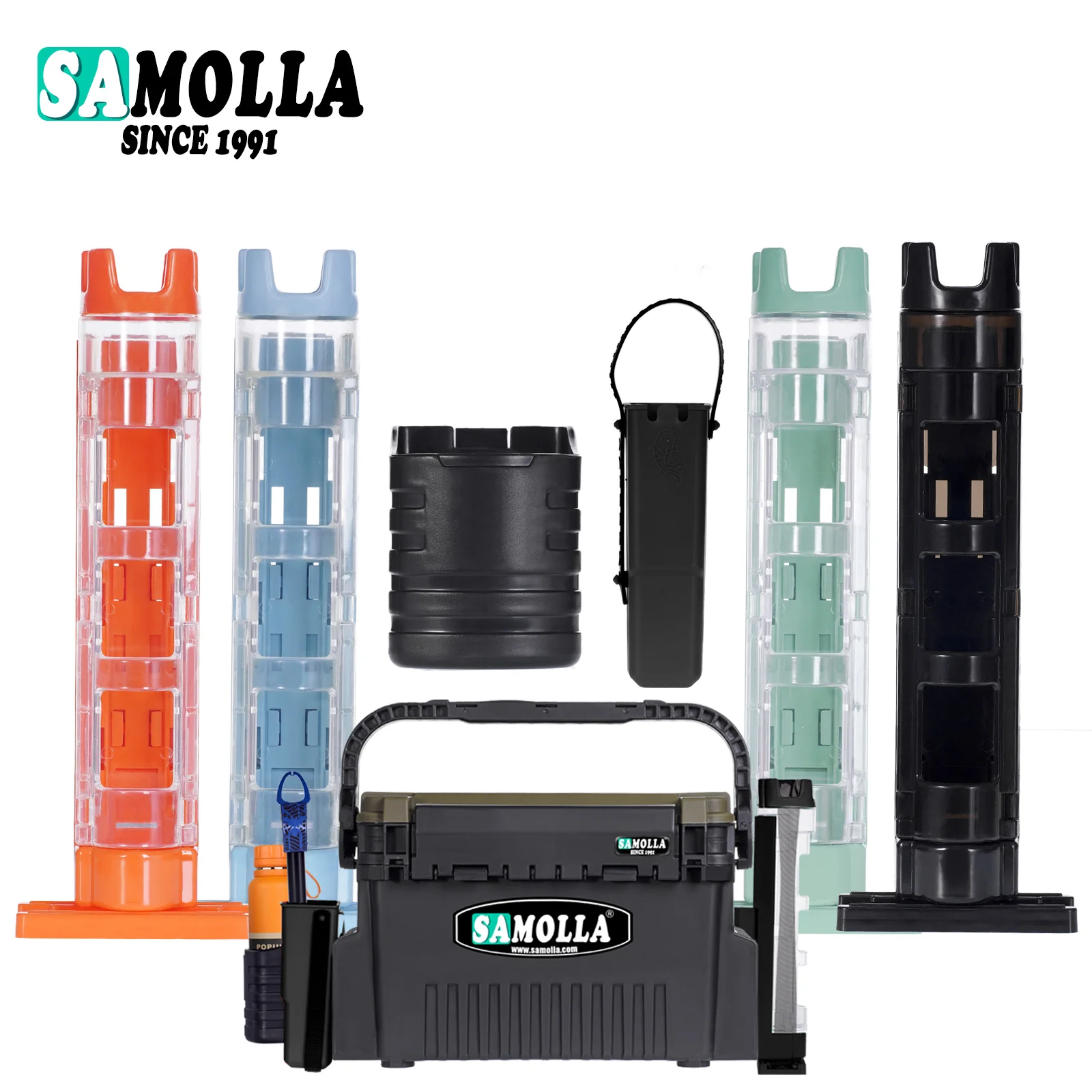 Fishing-Box-Rod-Stand-Fishing-Box-Rod-Barrel-Holder-Detachable-Fishing ...