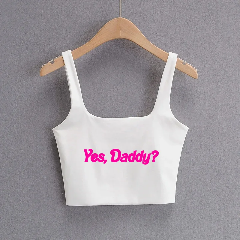 Yes-Daddy-Hot-Pink-Letters-Cute-Womens-Clothing-Girl-Sexy-Slim-Top ...