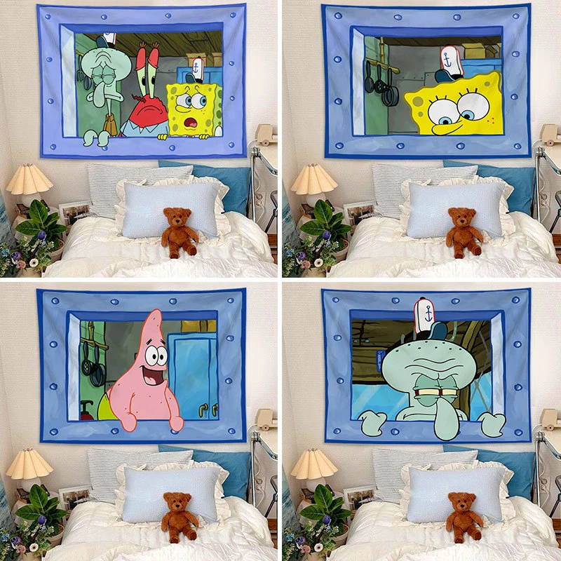 SpongeBob SquarePants Room Decorative Tapestry Patrick Star Bedside ...