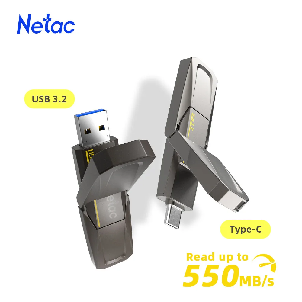 Netac-US5-Solid-State-USB-Drive-550MB-s-128gb-256gb-512gb-1tb-USB3-2 ...