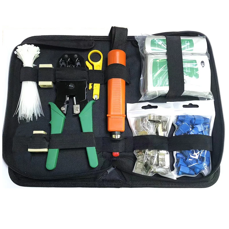 Network-Tool-Kit-Cabling-Termination-Tool-Set-Crimping-Punch-Down-Cable ...