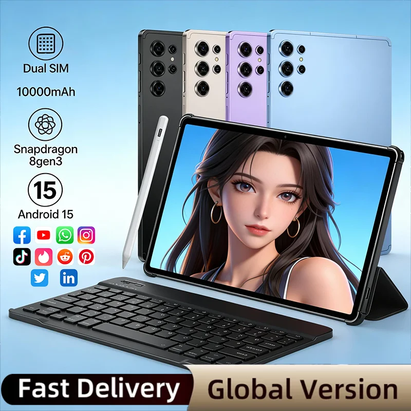 Tablet PC Pad S25 Ultra Global Edition Tablet PC 10.1 inch 10000mAh ...