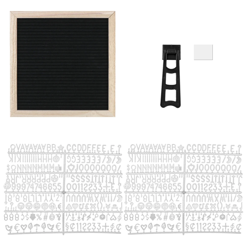Oak Wood Message Boards Felt Letter Board Corkboard Convey Information ...