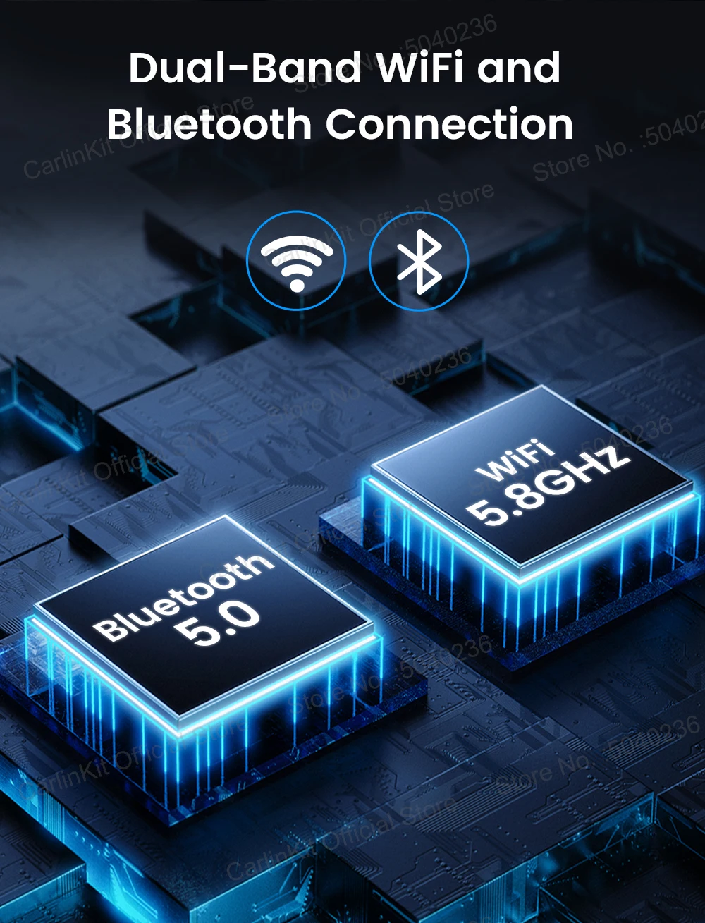 CarlinKit X1CA Baidu Carlife Проводной к беспроводному адаптеру CarPlay ...