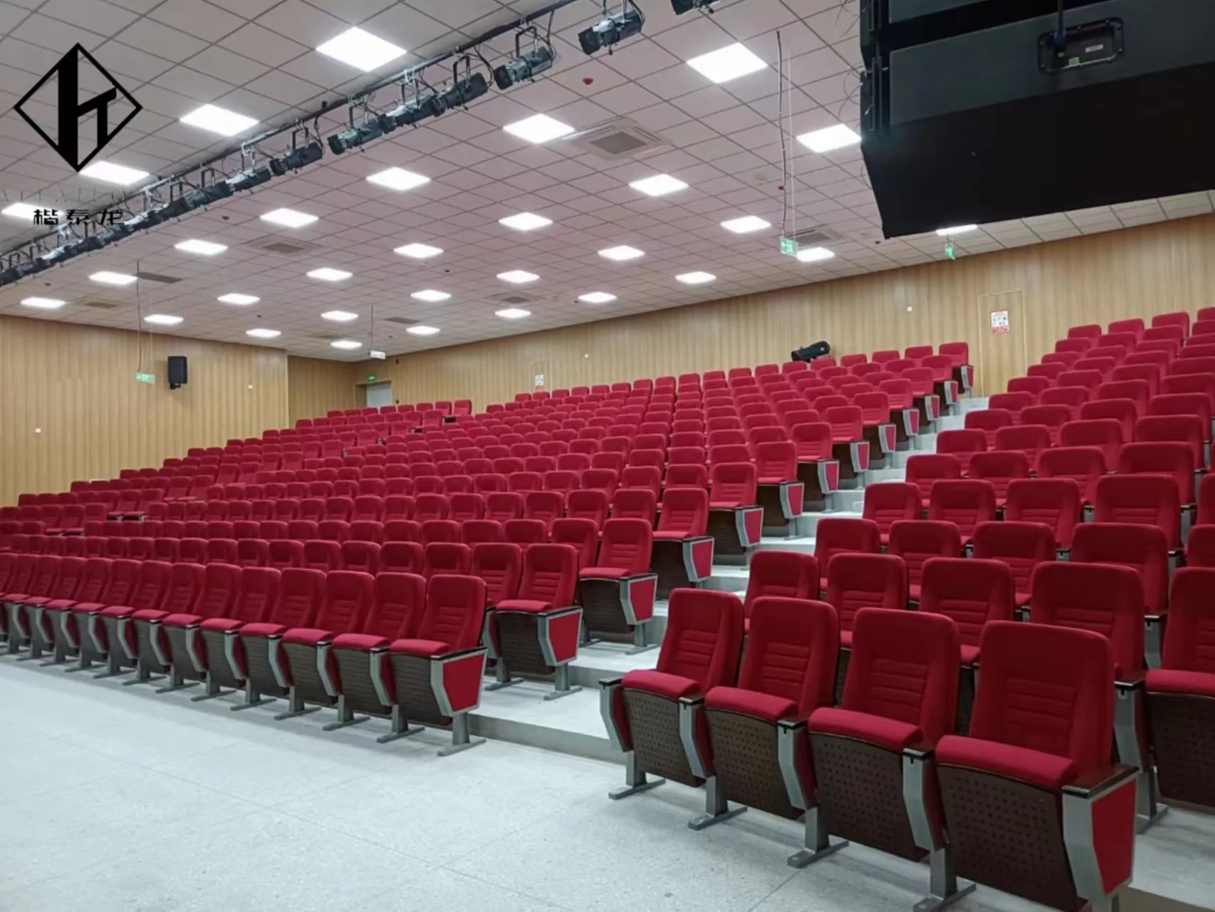 Auditorium Chair Theater Lecture Hall Sofa Multimedia Row Conference ...