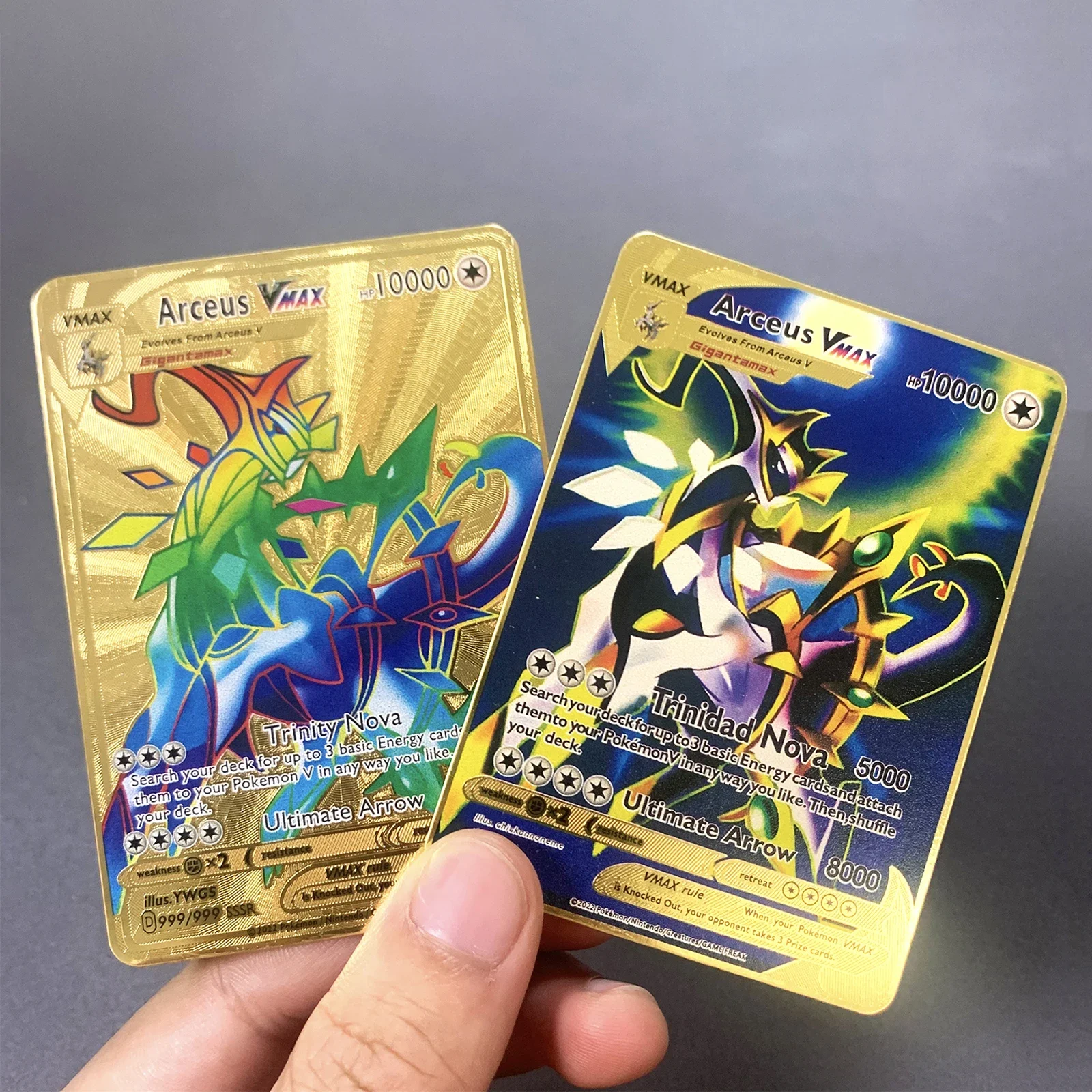 Arceus-Vmax-Gx-Pokemon-Metal-Cards-Pikachu-Charizard-Gold-Card-Edi-o ...