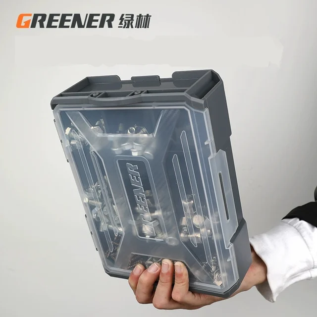 GREENERY Storage Box Multifunctional Plastic Hardware Tool Parts Box ...