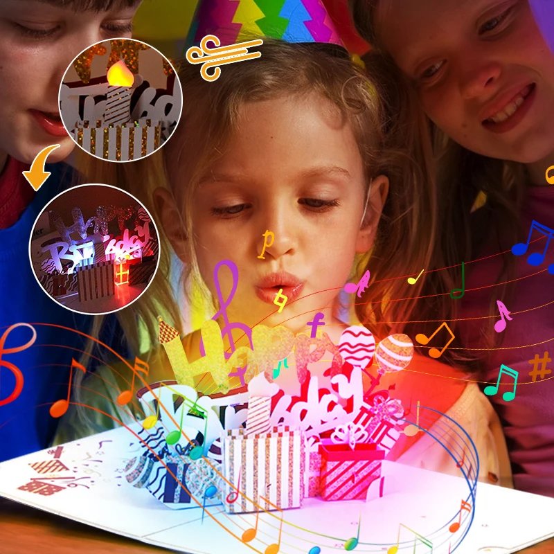 Light-Music-Birthday-Cards-3D-Pop-Up-Blow-Out-Candle-Cake-Cards-Musical ...