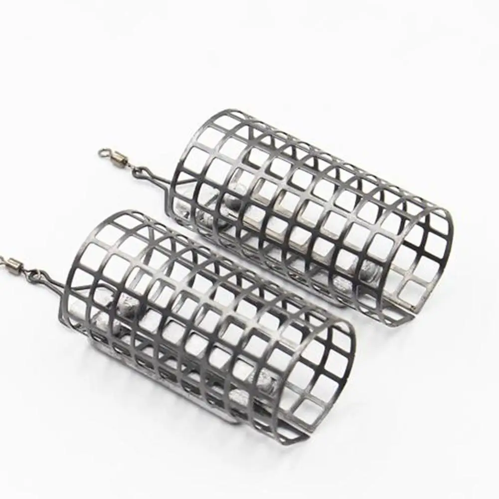 Metal Round Carp Fishing Lure Cage Fish Bait Lure Fishing Accessory ...