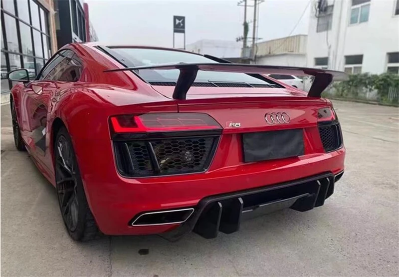 REAL FORGE CARBON FIBER SPOILER For Audi R8 V8 V10 GT 2017 2018 2019 ...
