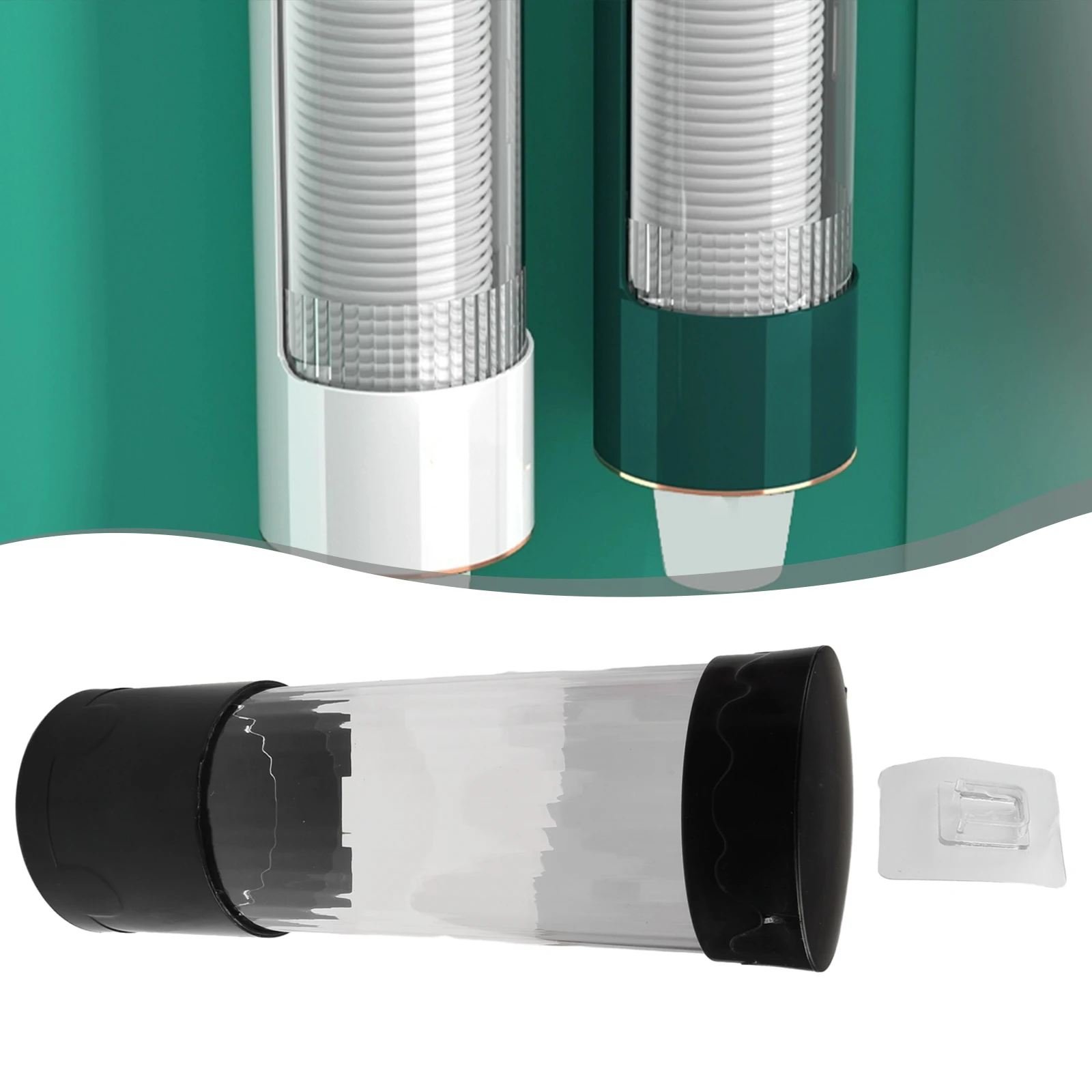 Disposable-Paper-Cup-Dispenser-Wall-mounted-Plastic-Water-Dispenser-Cup ...