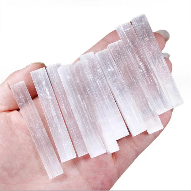10pcs-Selenite-Natural-Stone-Rough-Crystals-Stick-Mineral-Healing-Reiki ...