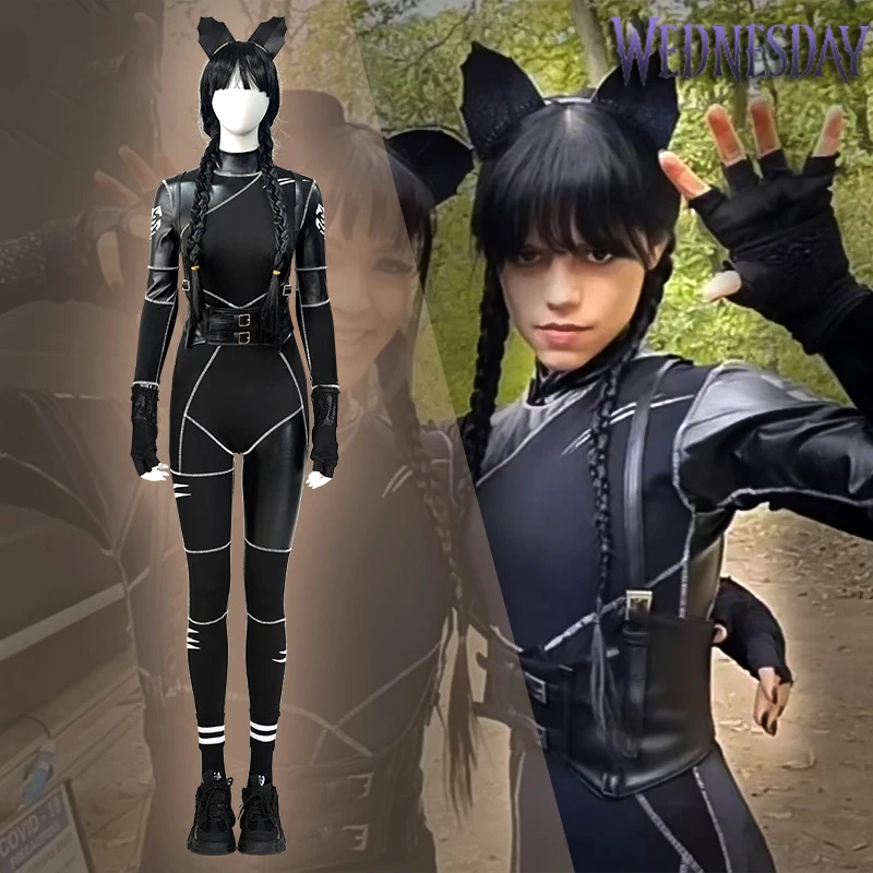 Cosplay-Wednesday-Addams-Clothing-Enid-Sinclair-One-piece-Garment-Women ...
