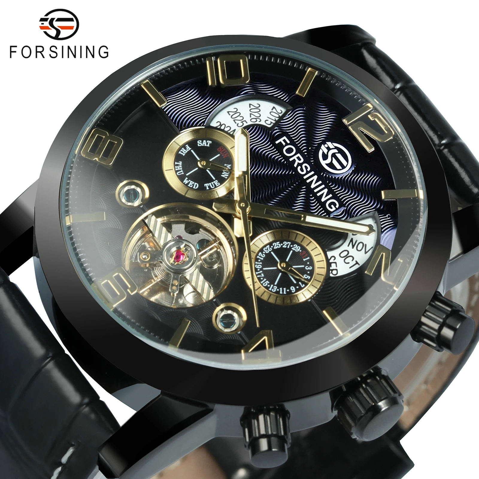 Forsining-Tourbillion-Mechanical-Watches-Fashion-Multifunction ...