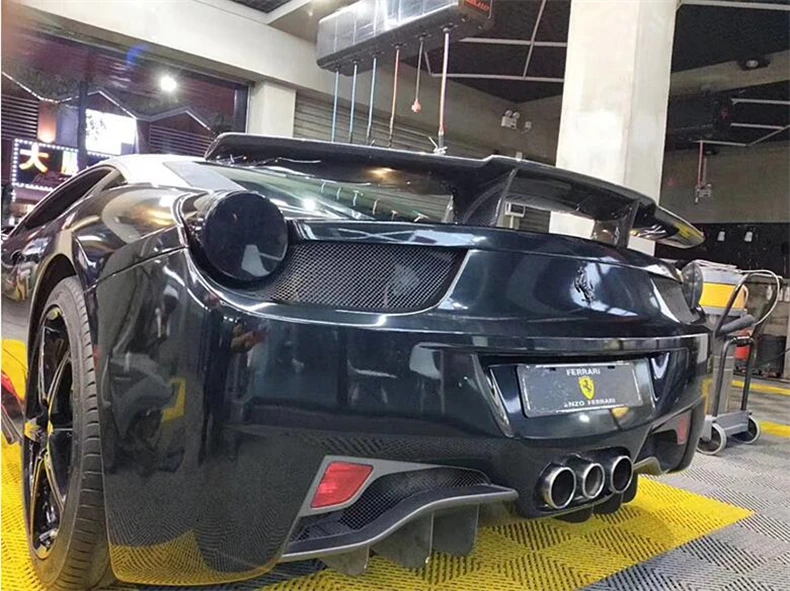 For Ferrari 458 2011-No High Quality Real Carbon Fiber Spoiler REAR ...