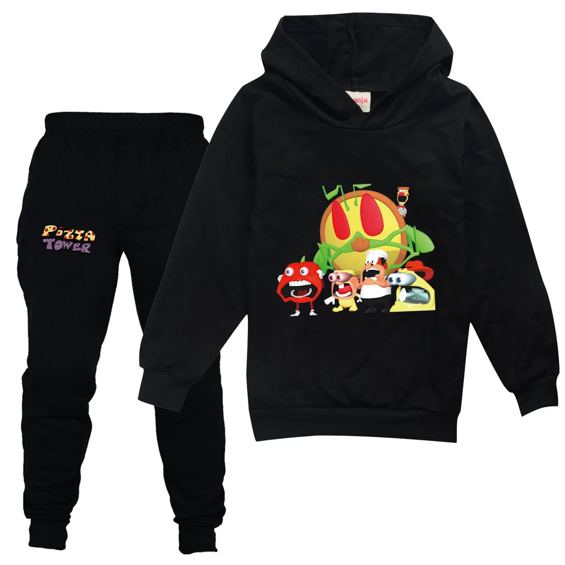Game Pizza Tower Kids Hoodie Sweatshirt Toddler Boy Girl Autumn Hooded ...
