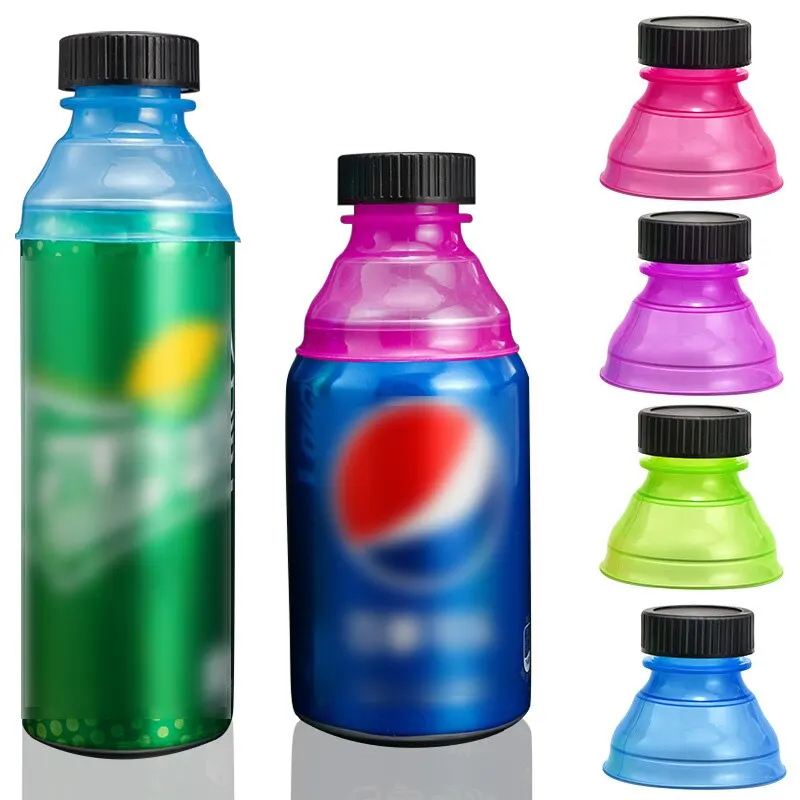 6 Pcs Soda Can Lids Reusable Plastic Leak Proof Drinking Bottle Caps ...