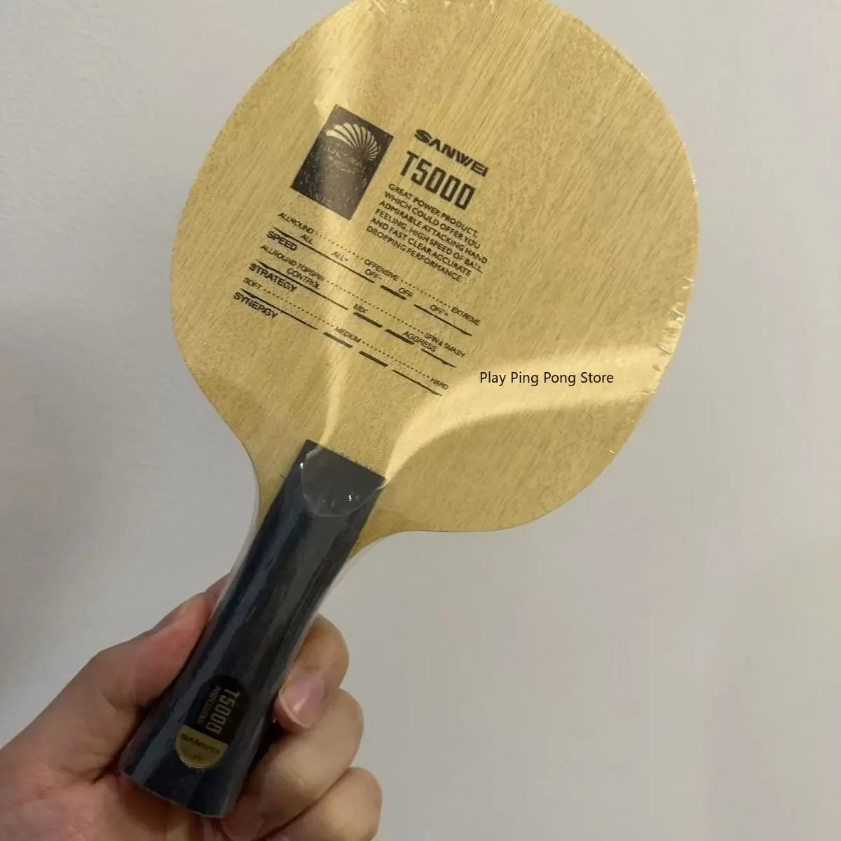 SANWEI T5000 CARBON Table Tennis Blade (5+2 Carbon) T-5000 Racket Ping ...