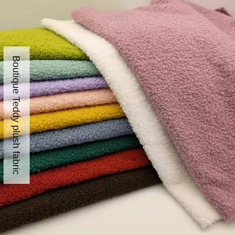 Plush Teddy Fabric Per Meter for Upholstery Scarf Carpet Doll Clothes ...