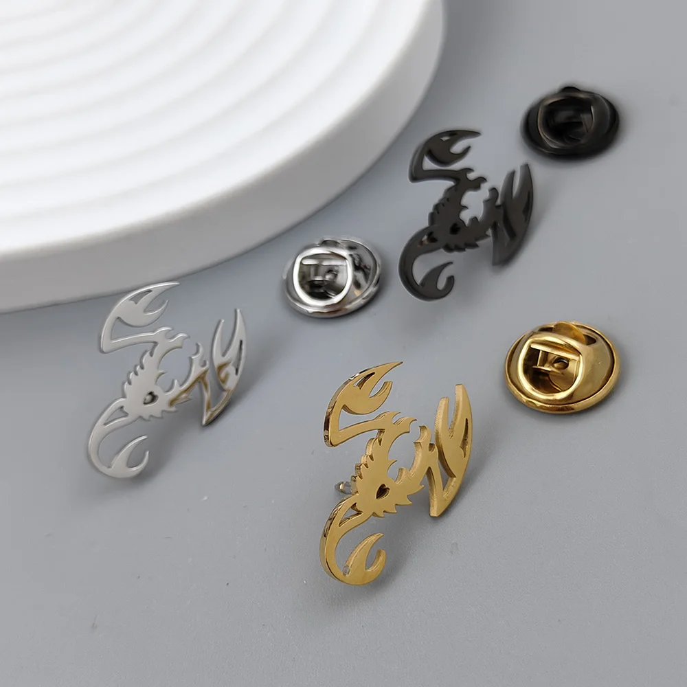 Broche-de-escorpi-o-em-a-o-inoxid-vel-para-homens-e-mulheres-design ...