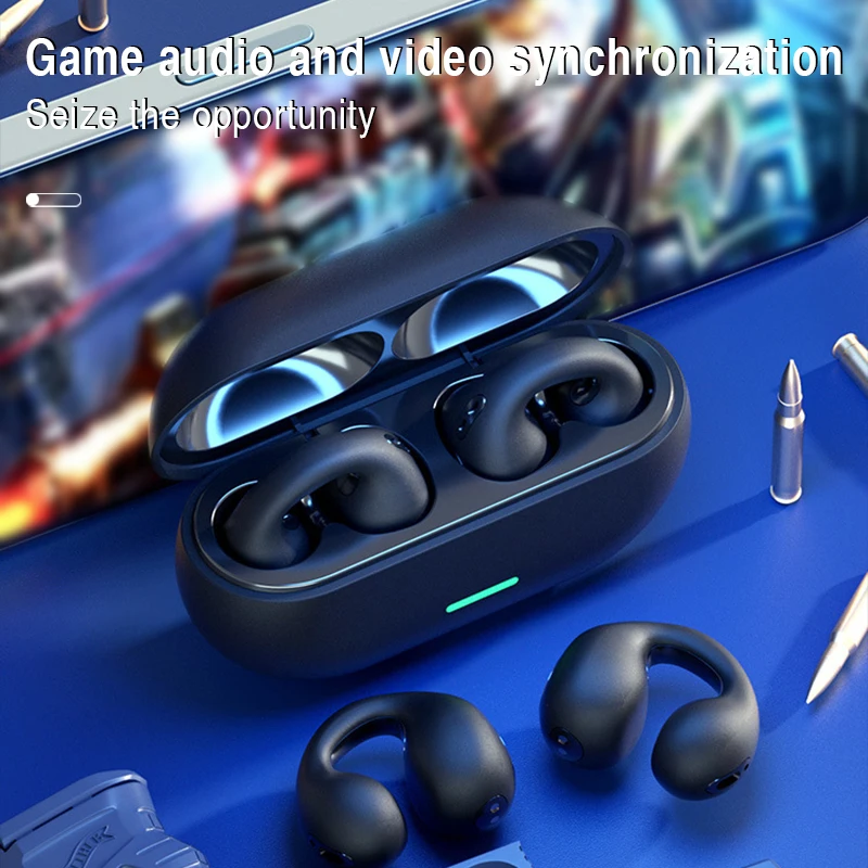 TLG-03-Earbuds-Clip-Wireless-Headphones-Bluetooth-5-3-Earphones-With ...