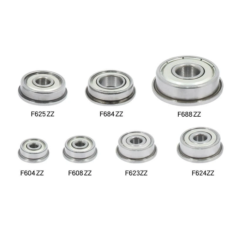 2-5pcs Flange Ball Bearings F604 F605 F606 F607 F608 F609 F623 F624 ...