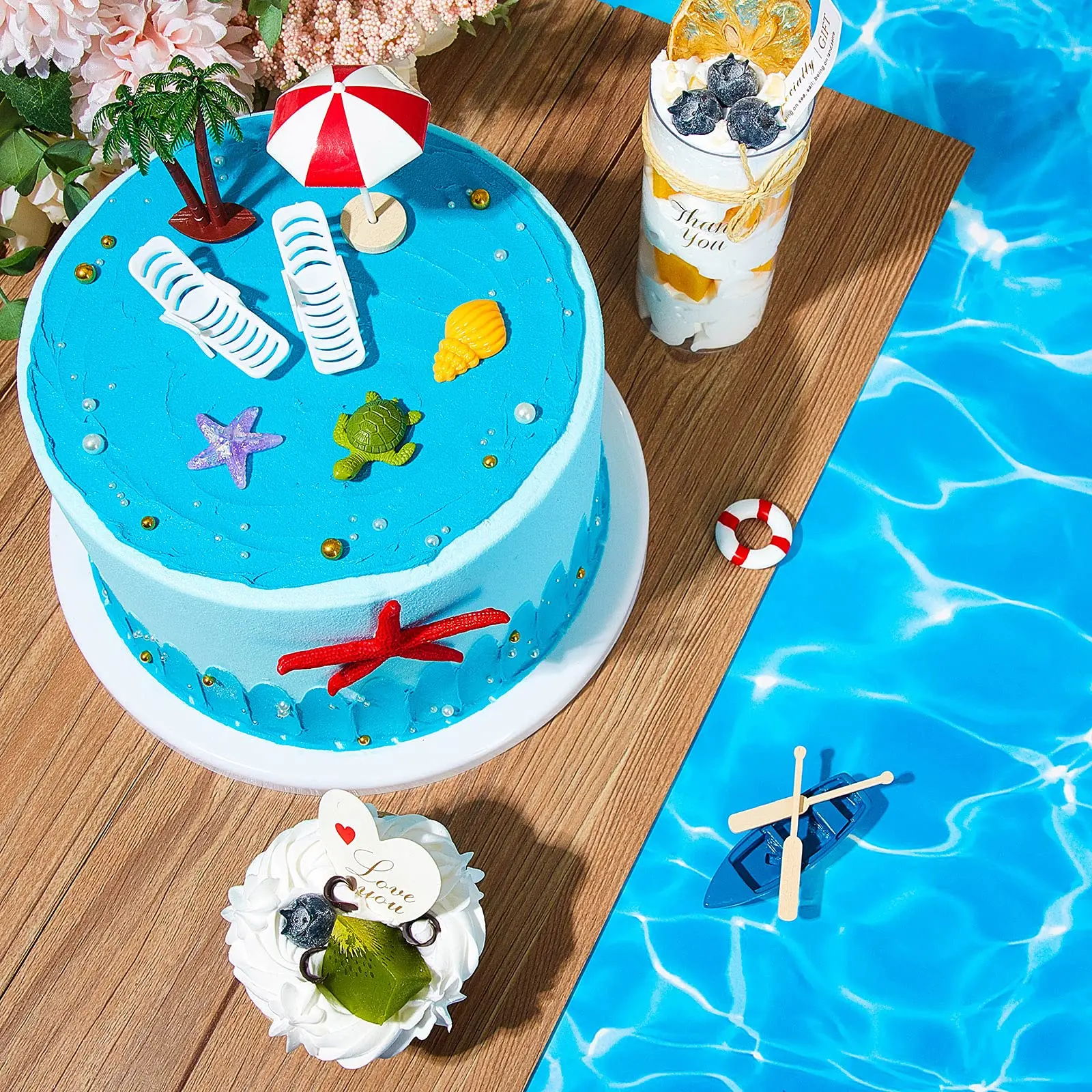 Beach Chair Wedding Cake Toppers