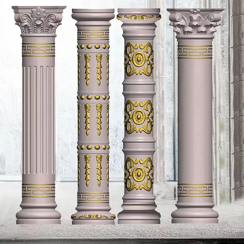 Roman-column-mold-European-column-villa-model-decorative-cement-column ...