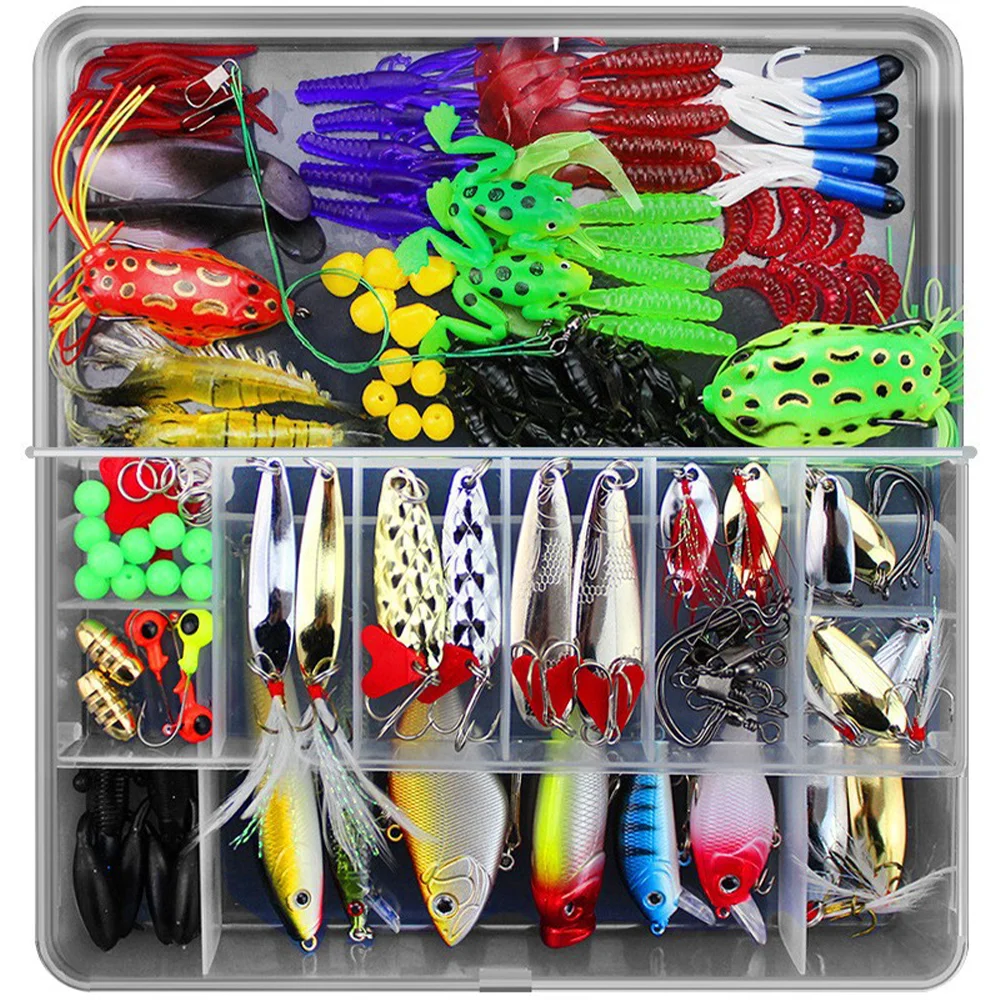 Hard-Artificial-Fishing-Lures-Set-Wobblers-Metal-Jig-Colheres-Soft-Lure ...