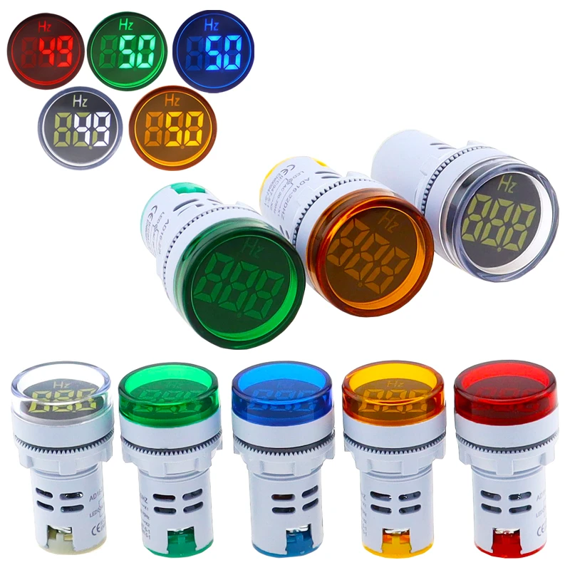 22mm 0 99 Hz Digital Display Electricity Hertz meter Frequency Meter ...