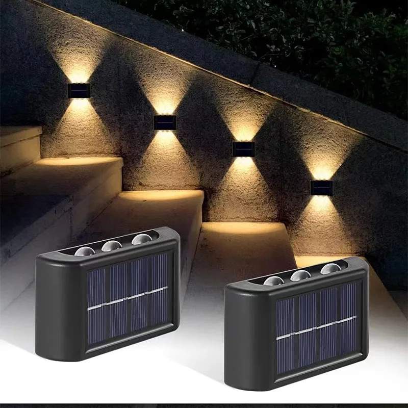Solar-Wall-Lamp-Outdoor-Waterproof-Solar-Lights-Up-And-Down-Convex-lens ...
