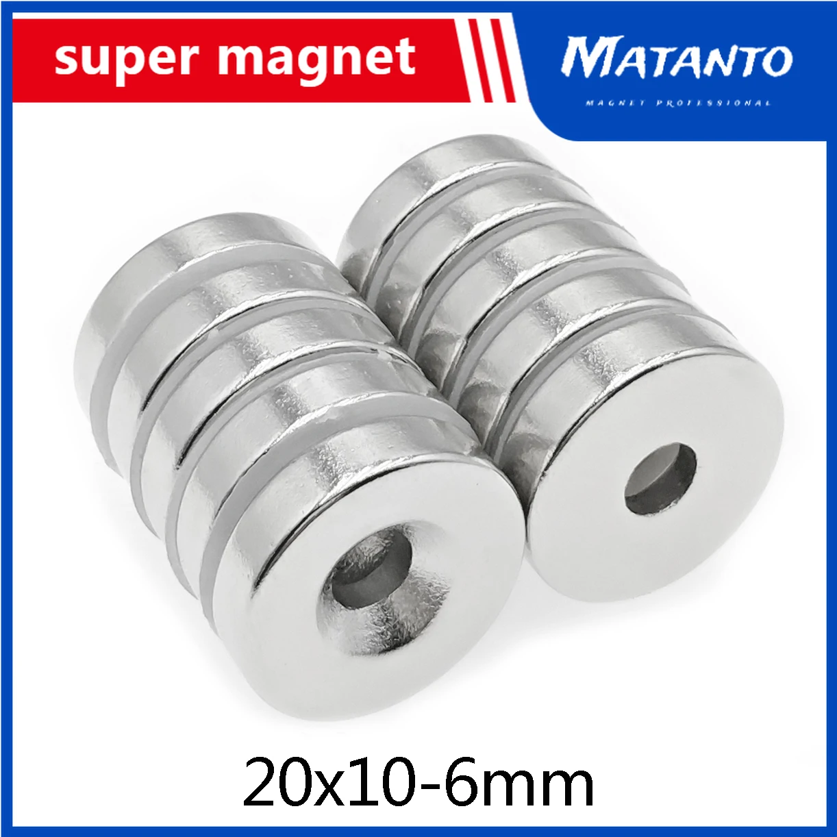 5-10-20pcs-20-10-6mm-Cylinder-Rare-Earth-Countersunk-Magnet-20x10-mm ...